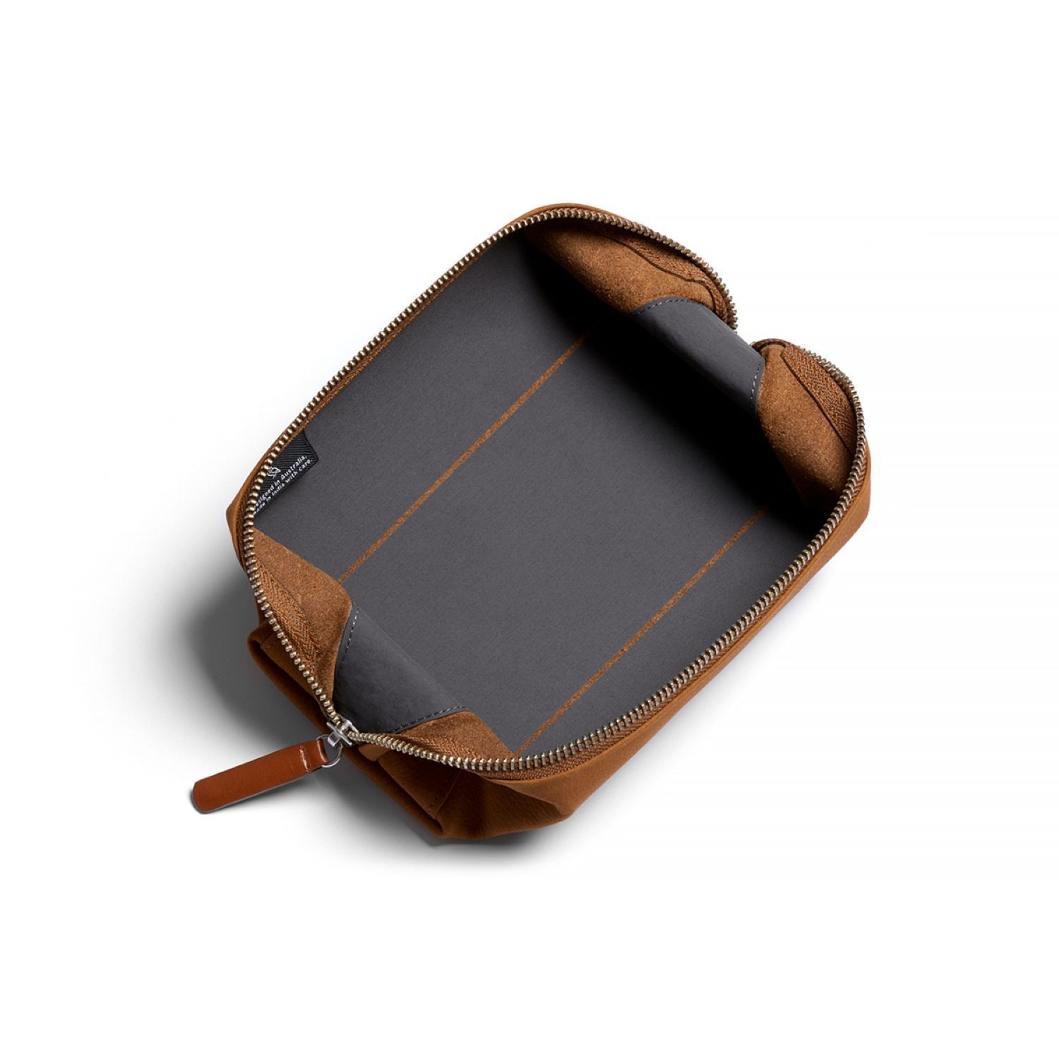 Bellroy Pencil Case Plus Nubuck - Tan - Seager Inc