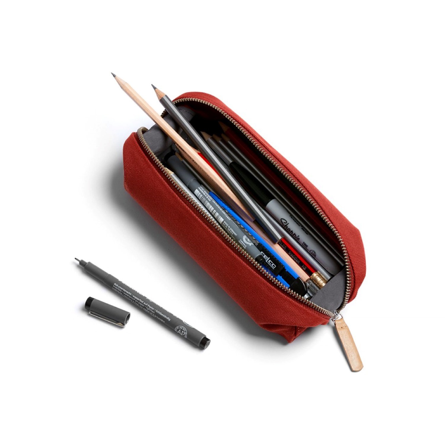 Bellroy Pencil Case Plus - Red Ochre - Seager Inc
