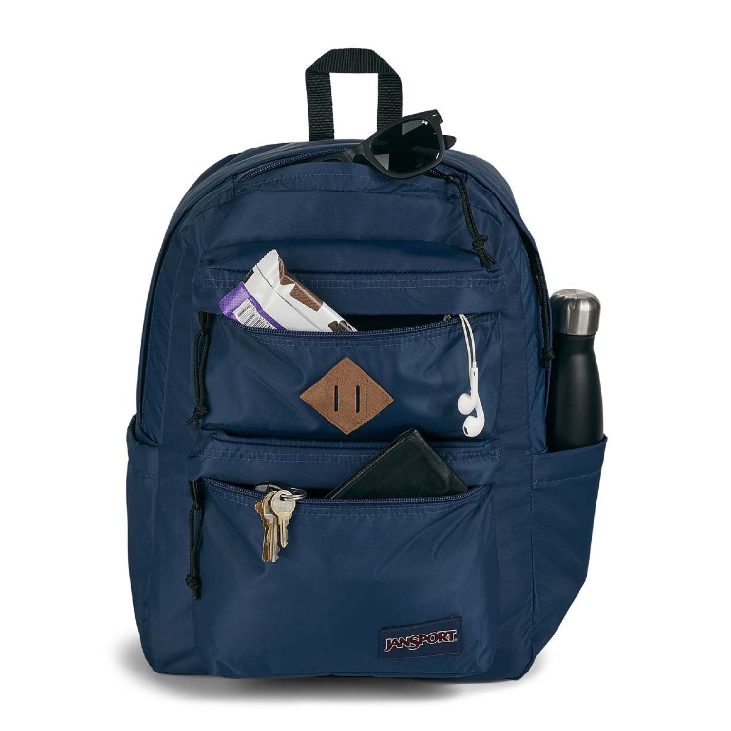 Jansport Double Break Backpack - Navy - Seager Inc