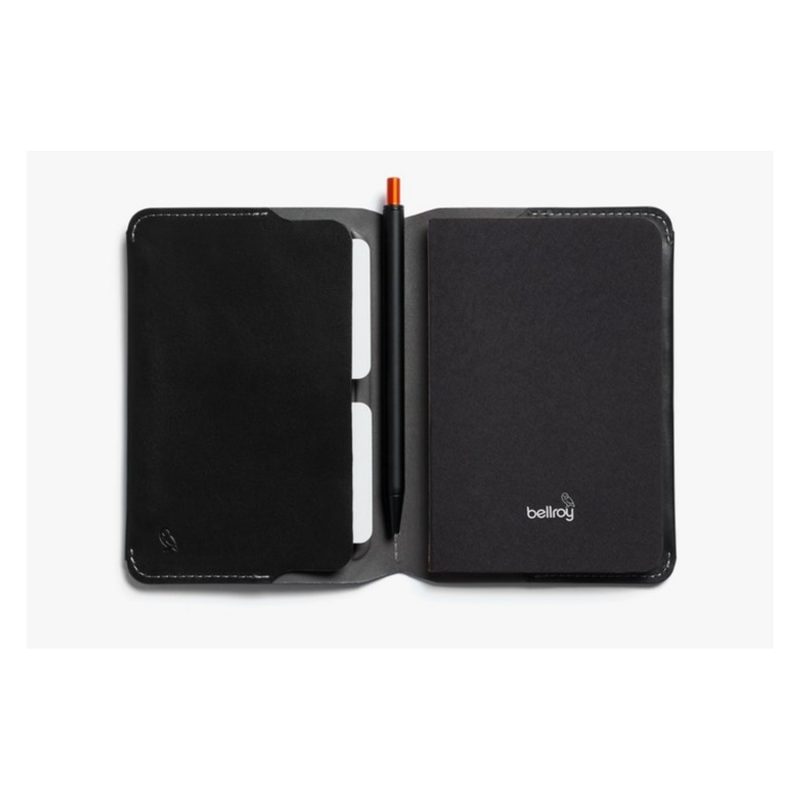 Bellroy Notebook Cover Mini & Pen - Black - Seager Inc