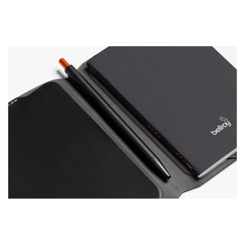 Bellroy Notebook Cover Mini & Pen - Black - Seager Inc