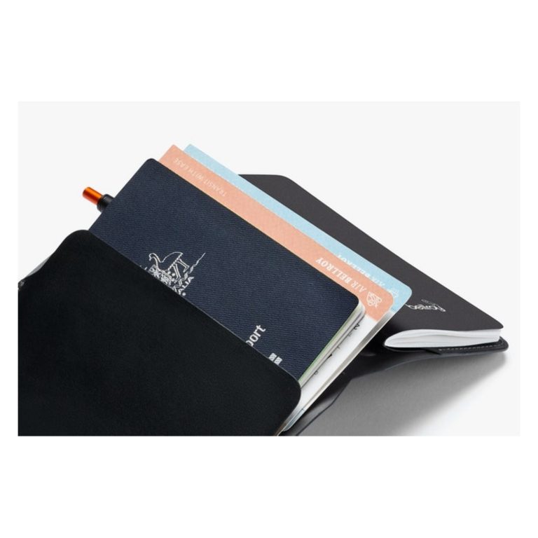 Bellroy Notebook Cover Mini & Pen - Black - Seager Inc
