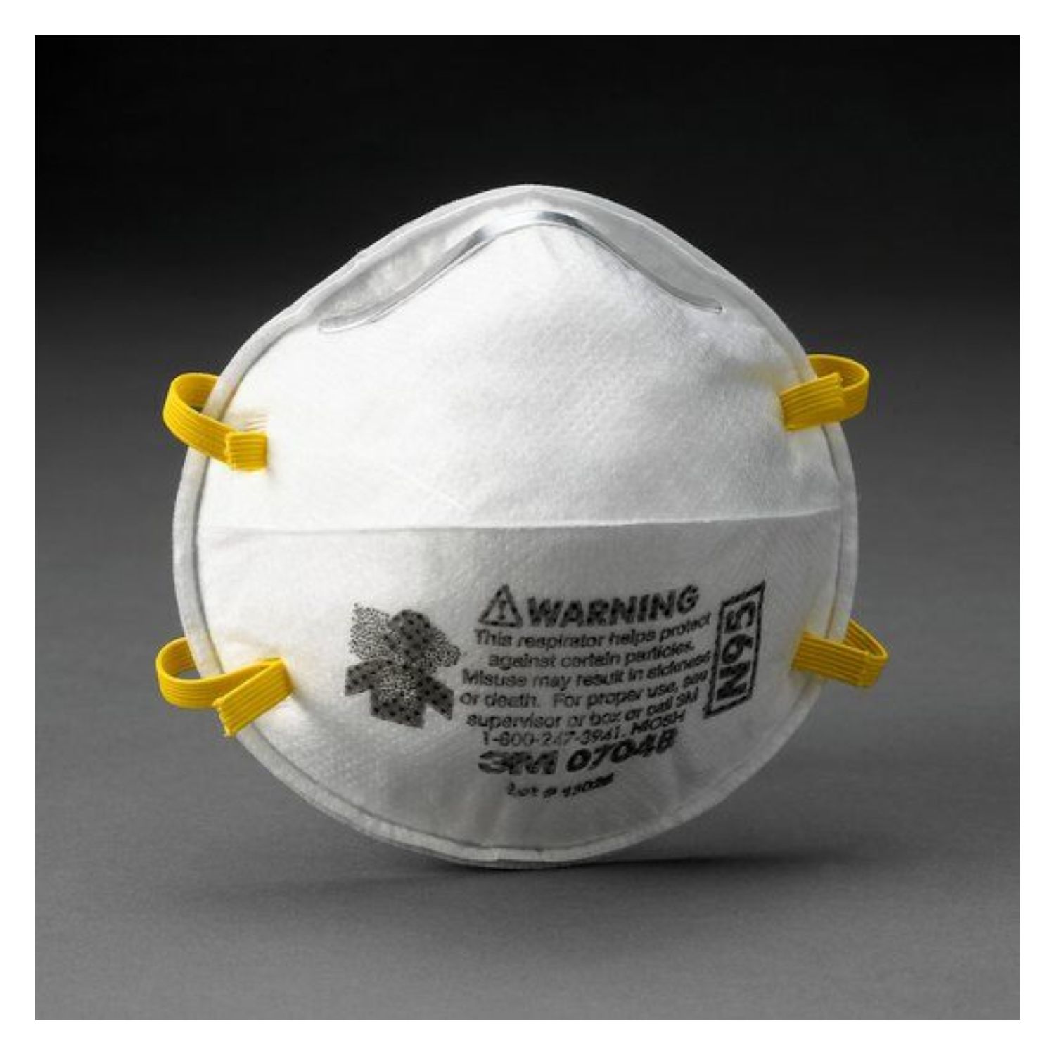 3M N95 Particulate Respirator Face Mask 7048 - White (1 Piece) - Seager Inc