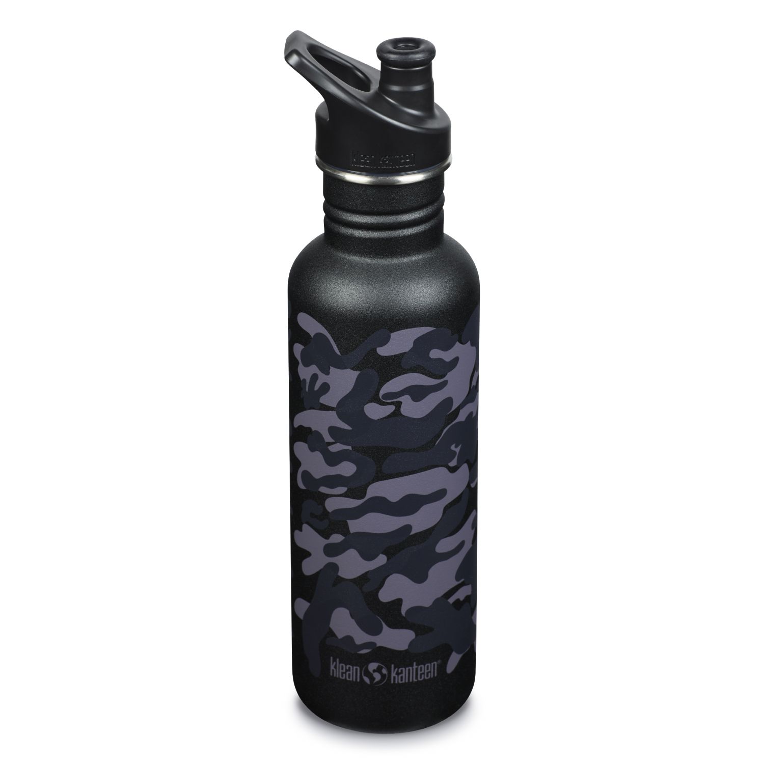 Klean Kanteen Classic 27oz Water Bottle (with Sport Cap) (Black Camo ...