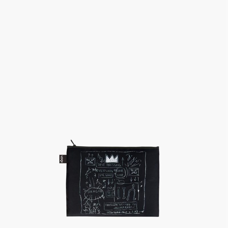 LOQI Museum Zip Pockets Jean Michel Basquiat Skull, Crown, Warhol ...