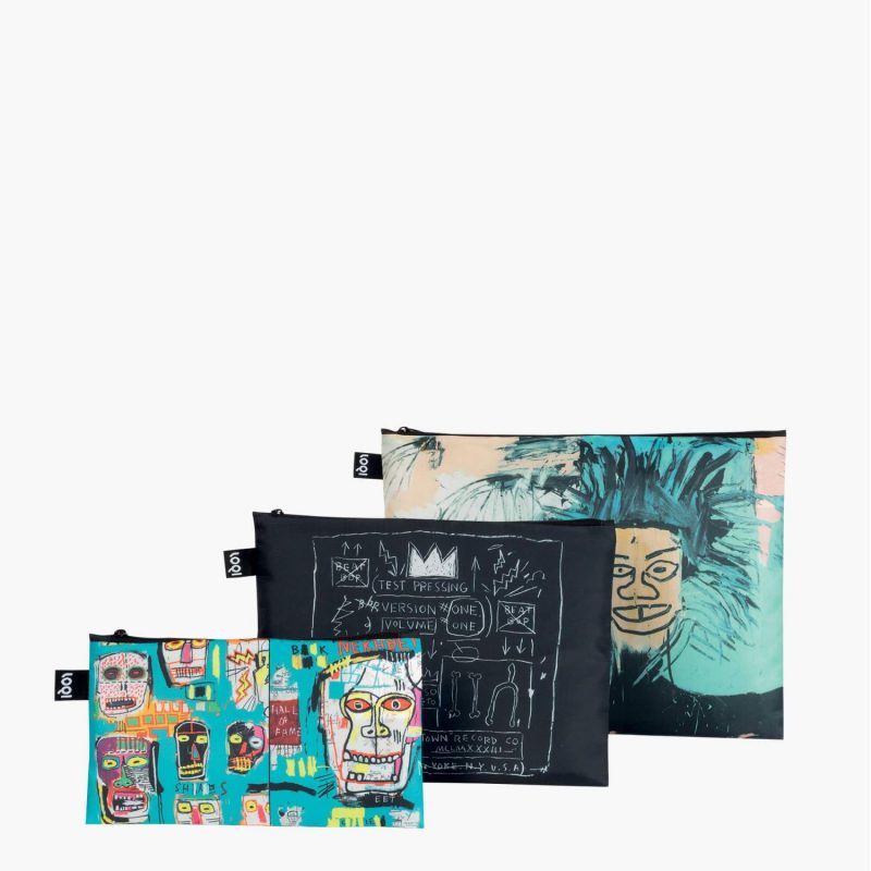LOQI Museum Zip Pockets Jean Michel Basquiat Skull, Crown, Warhol ...