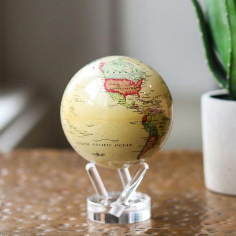 Mova Globe Antique Beige 4.5" - Seager Inc