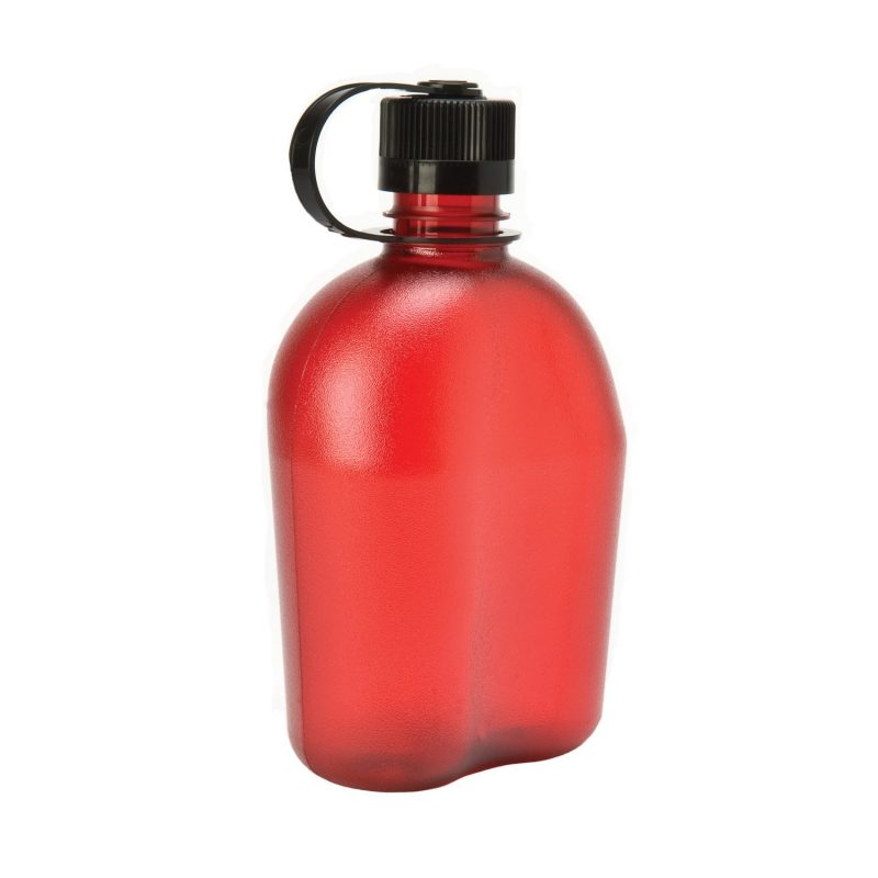 Nalgene 32oz Oasis Water Bottle - Red/Black Loop-Top - Seager Inc