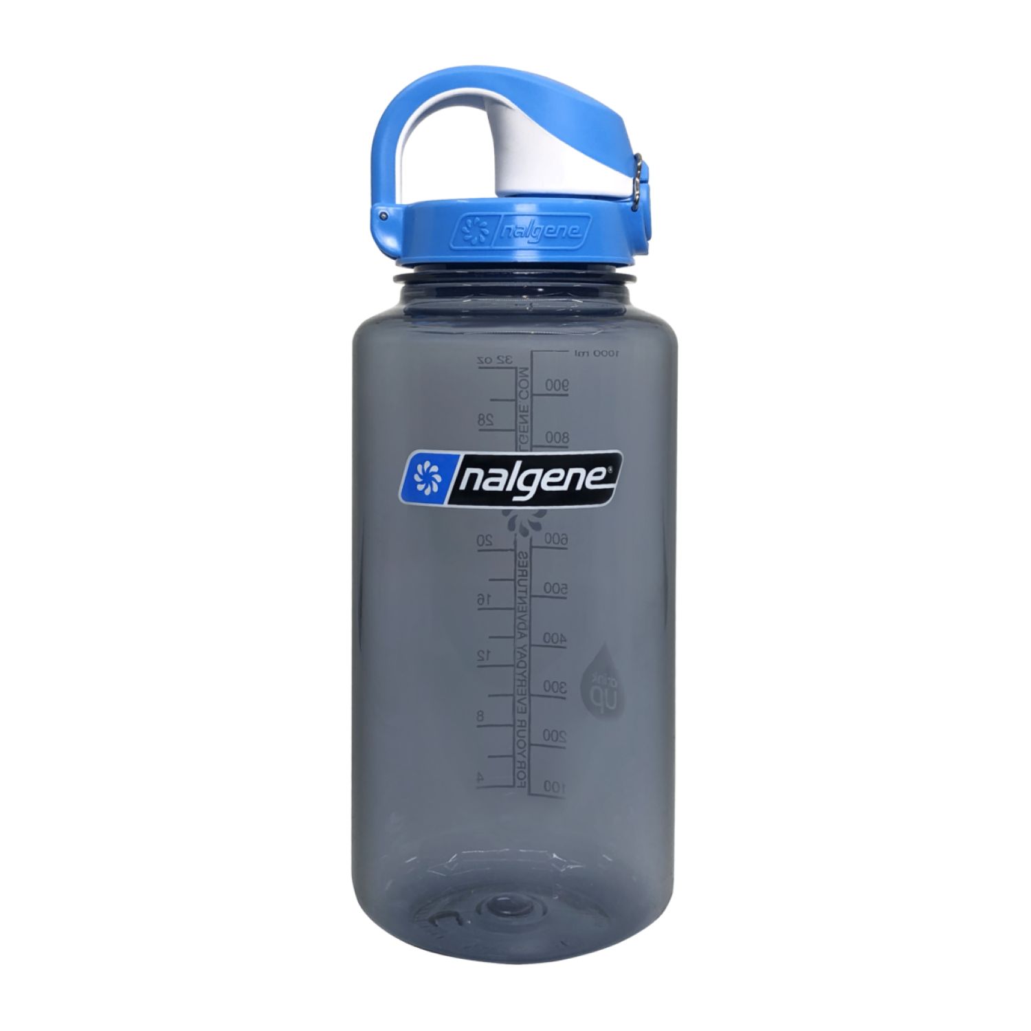 Nalgene 32oz OTF Wide Mouth Bottle - Gray with Seaport Cap - Seager Inc