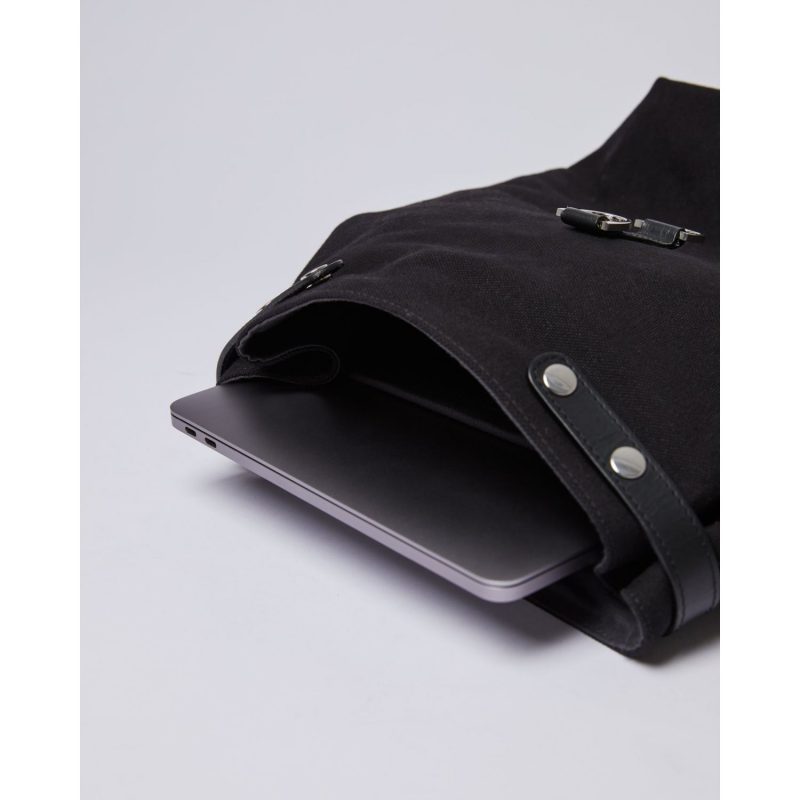 Sandqvist Alva Metal Hook Backpack - Black - Seager Inc