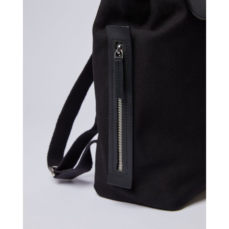 Sandqvist Alva Metal Hook Backpack - Black - Seager Inc