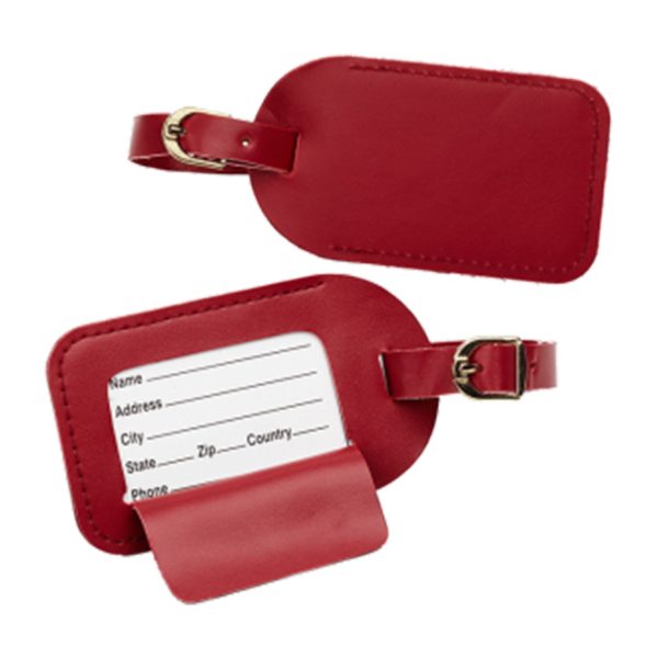 Travel Smart Deluxe Red Pvc Luggage Tags (2/Package) - Seager Inc