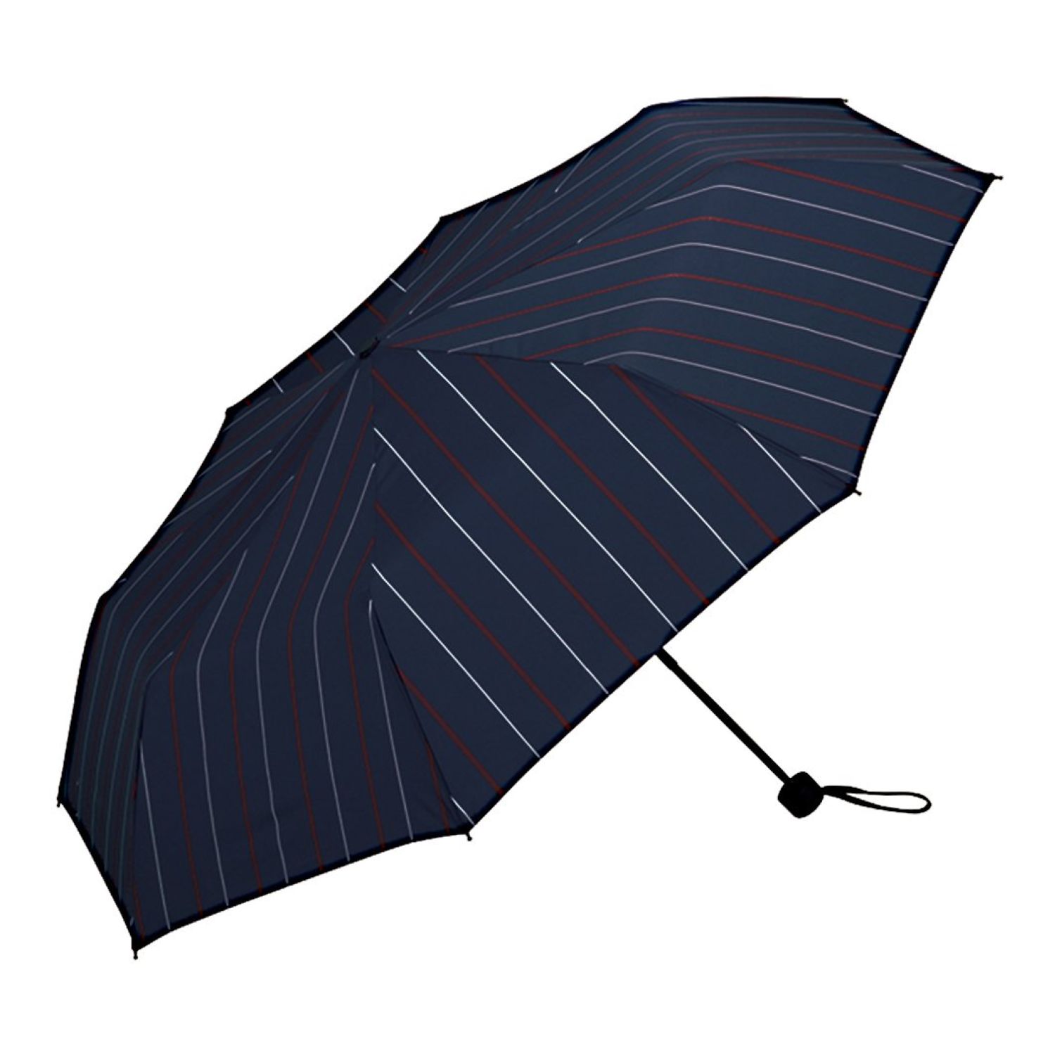 WPC Unisex Wind Resistant Folding Umbrella (Stripe) - Seager Inc